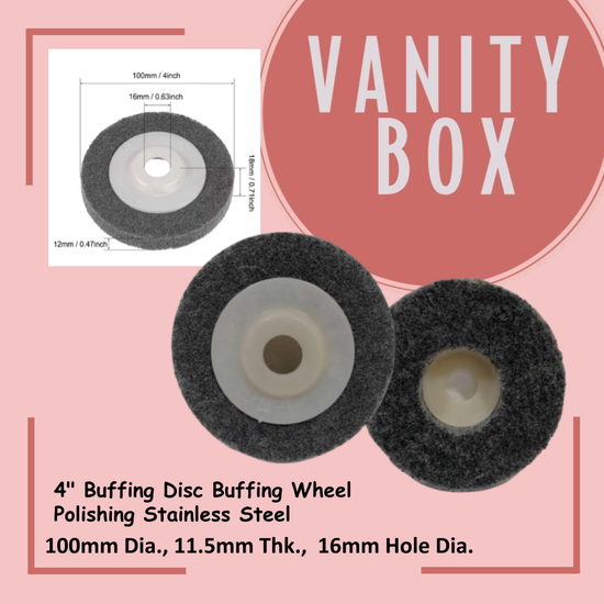 4" Buffing Disc Buffing Wheel Polishing Stainless Steel for Grinder ...