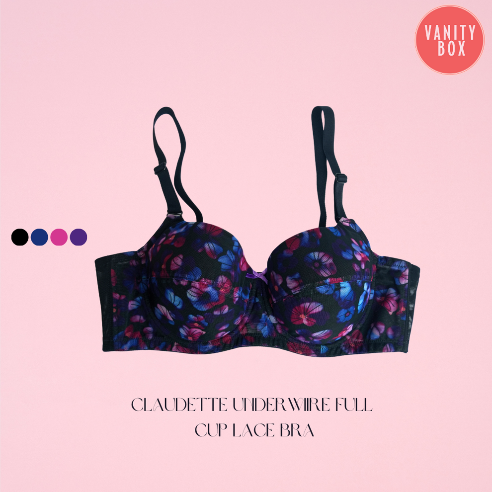 Avon Claudette Underwire Full Cap Lace Bra – Vanity Box
