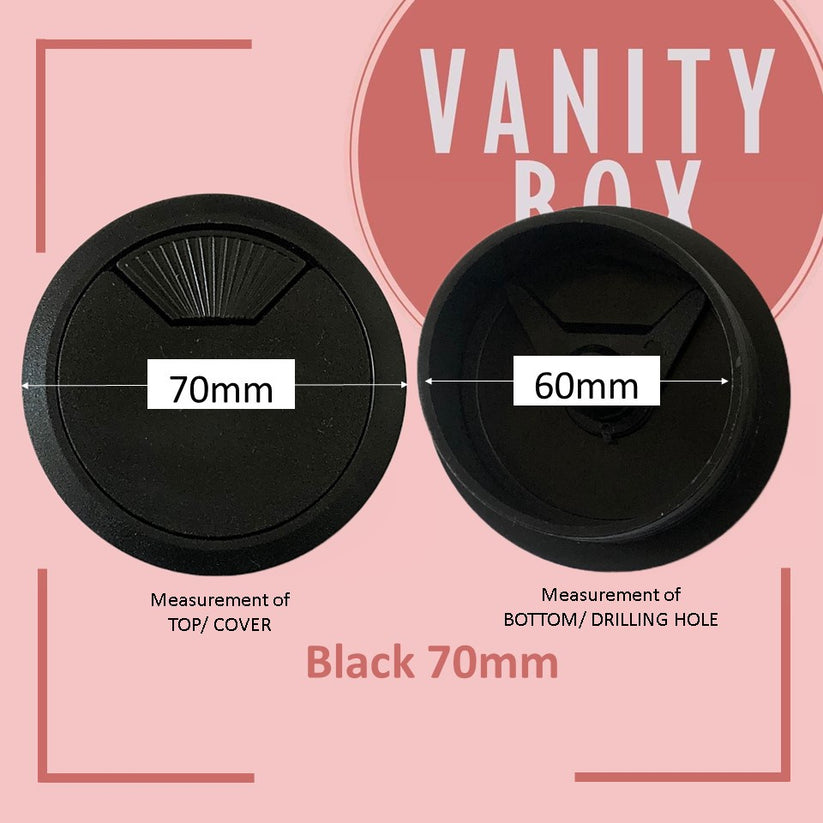 Computer Desk Table Grommets Cable Wire Hole Plastic Cover Size 70mm,6 ...